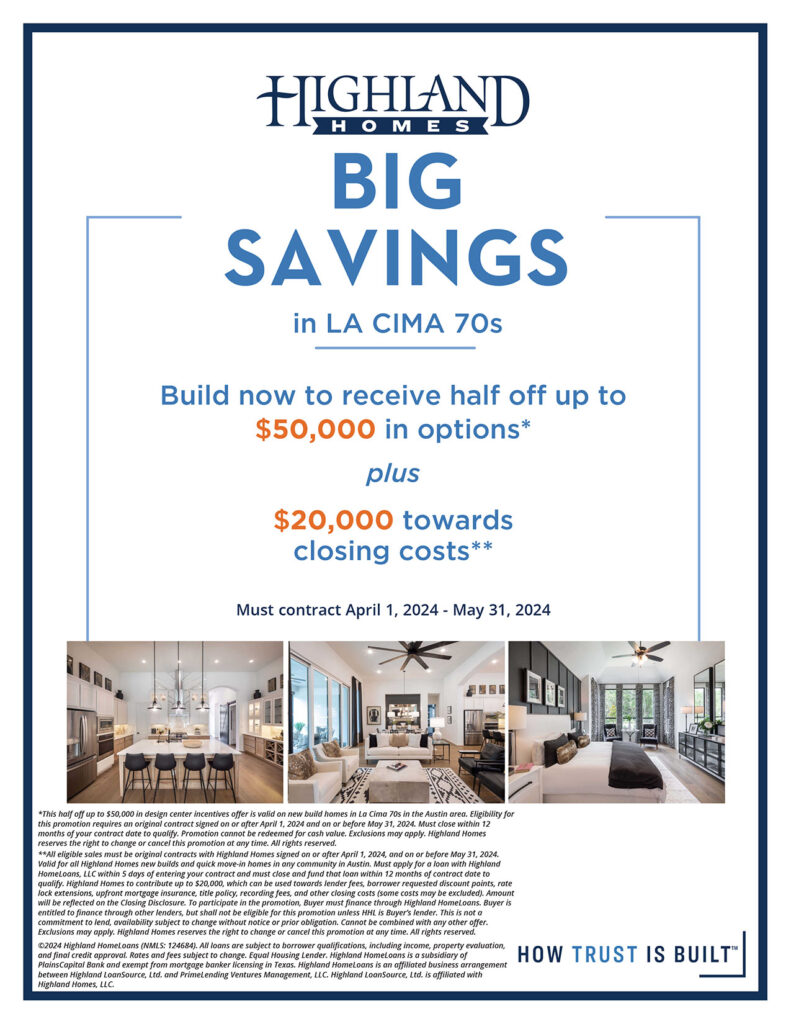 Builder Promotions - La Cima | San Marcos